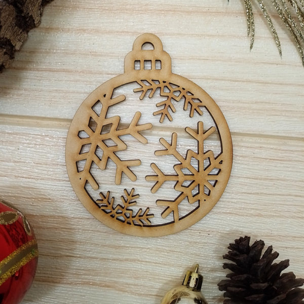 Esferas navideñas en MDF (Colección) - El Mundo del Corte Láser