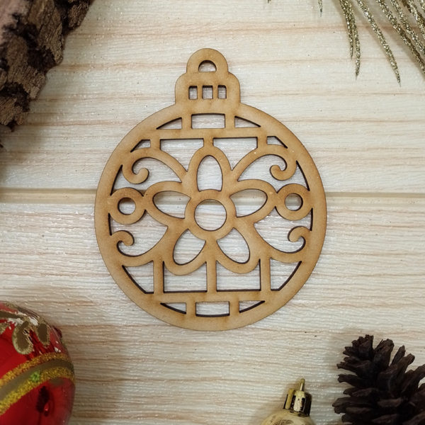 Esferas navideñas en MDF (Colección) - El Mundo del Corte Láser