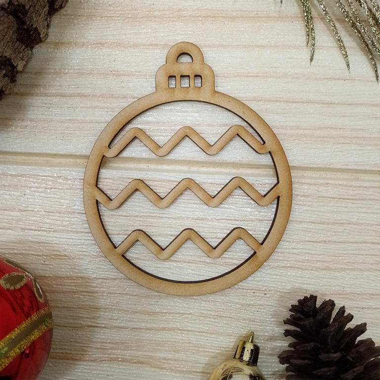 Esferas navideñas en MDF (Colección) - El Mundo del Corte Láser