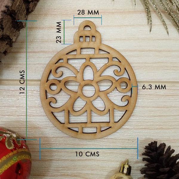 Esferas navideñas en MDF (Colección) - El Mundo del Corte Láser